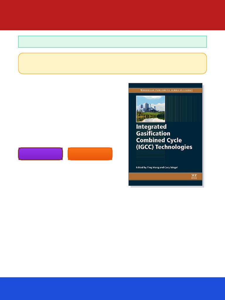 Integrated Gasification Combined Cycle IGCC Technologies 1st Edition ...