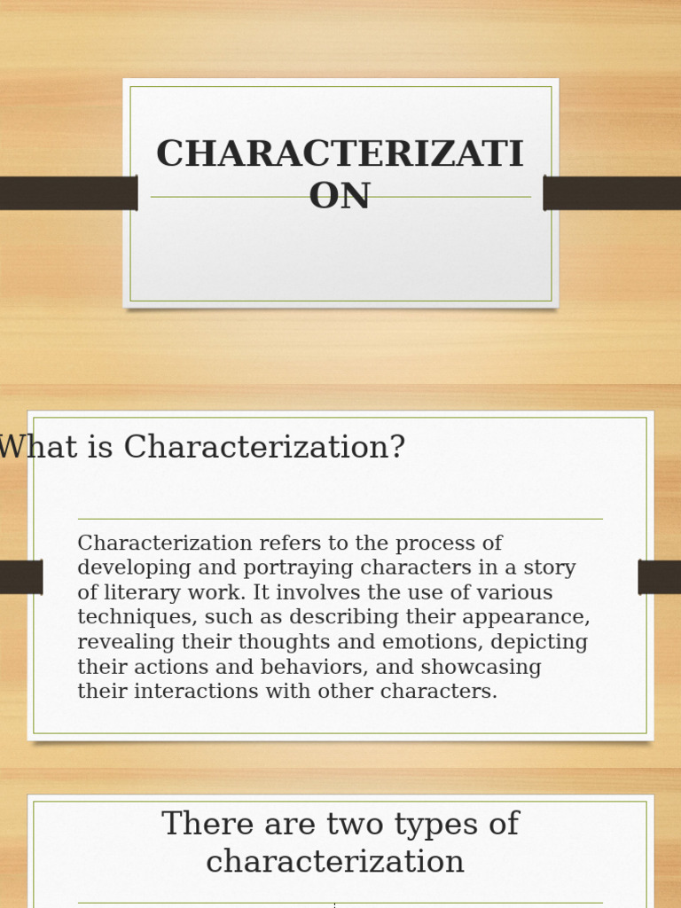 Characterization | PDF