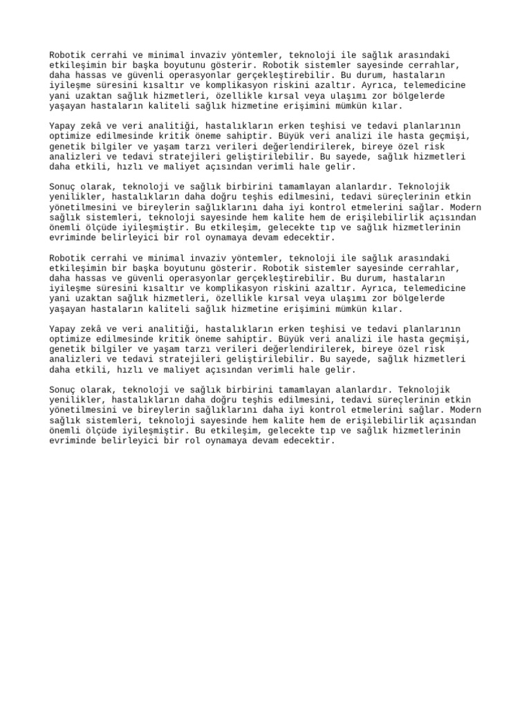 Robotik Cerrahi Ve Minimal Invaziv | PDF
