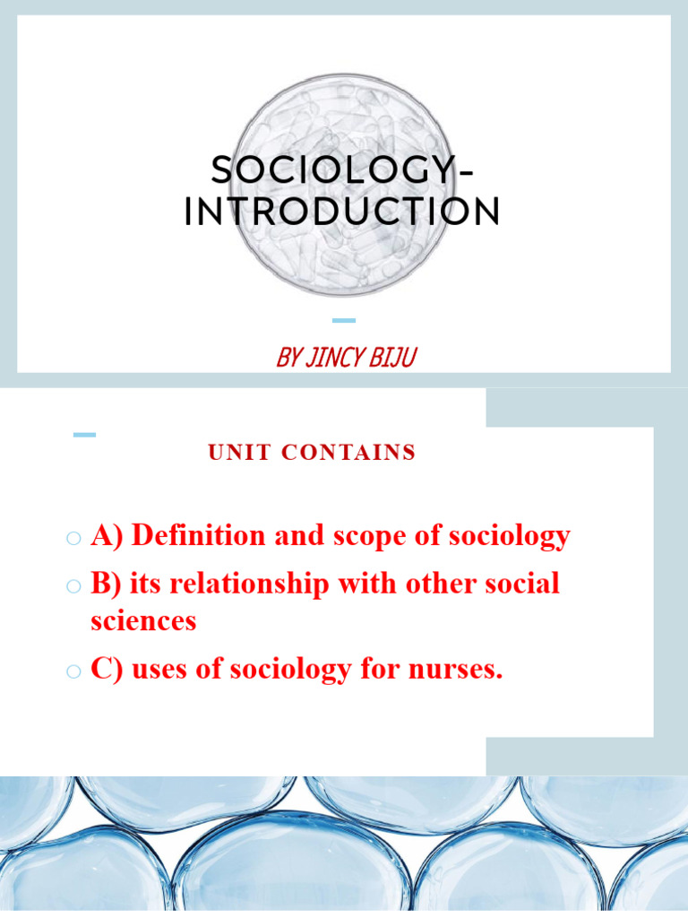 Introduction to Sociology Concepts | PDF | Sociology | Science