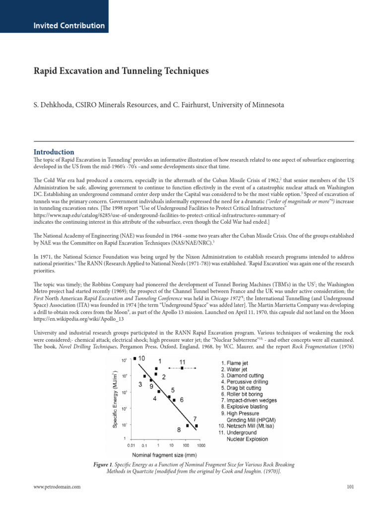Rapid Tunneling Techniques Overview | PDF | Fracture | Stress (Mechanics)