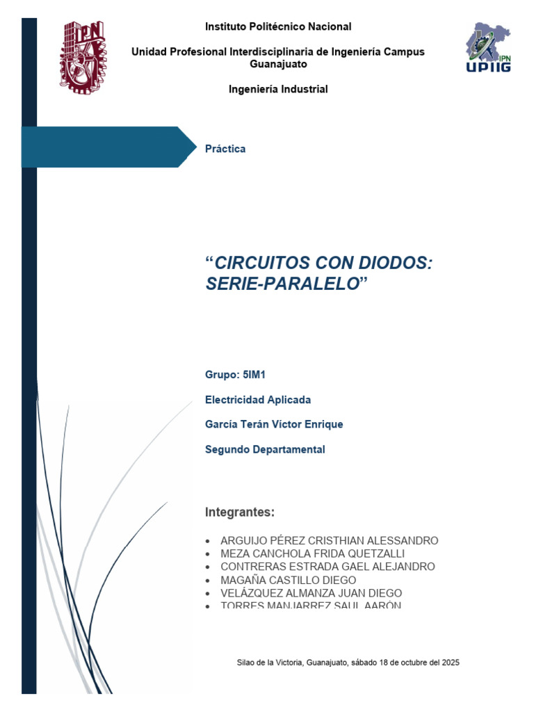 Práctica3_Depa.2 | PDF | Diodo | Corriente eléctrica