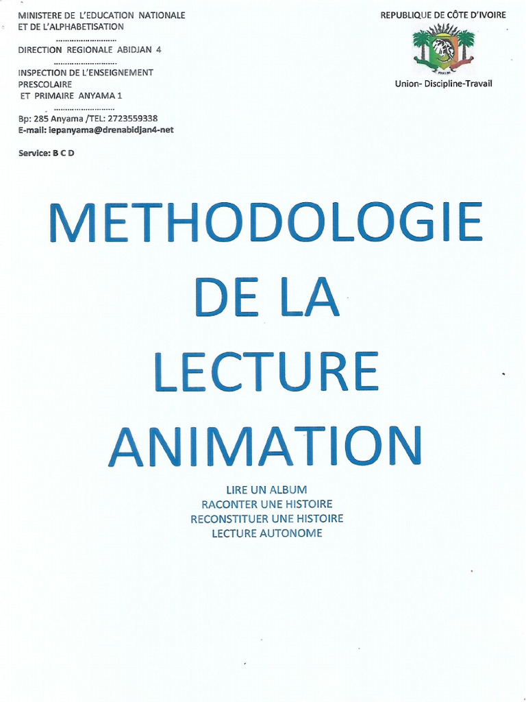 Lecture Animation - Méthodologie | PDF