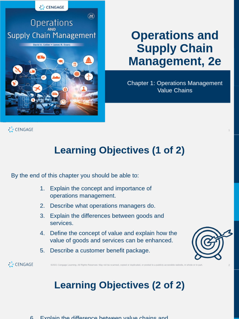 Chapter 1-Operations Management Value Chains | PDF | Analytics | Goods