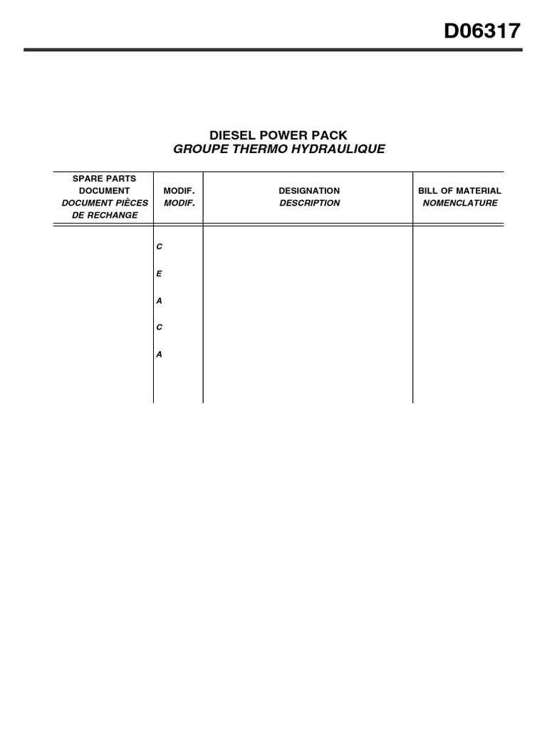 s08 Diesel Power Pack (1) | PDF | Fuel Oil | Equipment