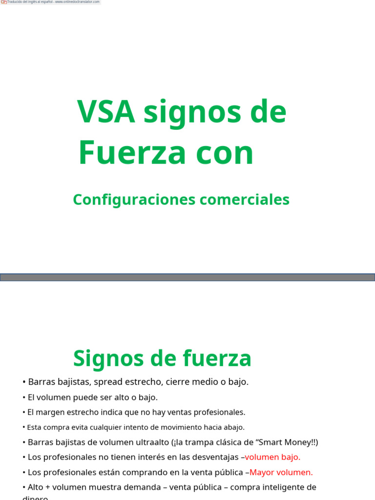 Signos de Fuerza en Trading: Estrategias Clave | PDF | Tendencia del ...