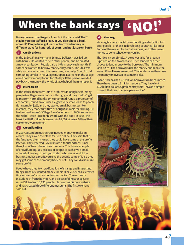 Unit 3 Reading Plus Lesson (p2) | PDF | Economies | Credit