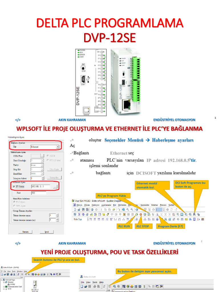 Delta PLC Programlama: DVP-12SE | PDF