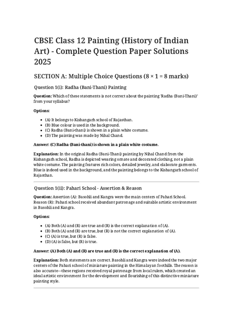 Document of Painting Class 12 Document of Painting Class 12 | PDF