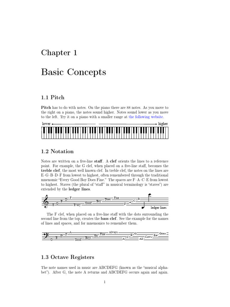 Music Theory: Notes, Clefs, and Scales | PDF | Clef | Minor Scale