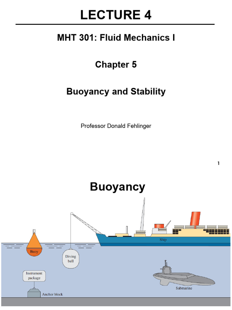 Buoyancy and Stability in Fluid Mechanics | PDF | Buoyancy | Classical ...