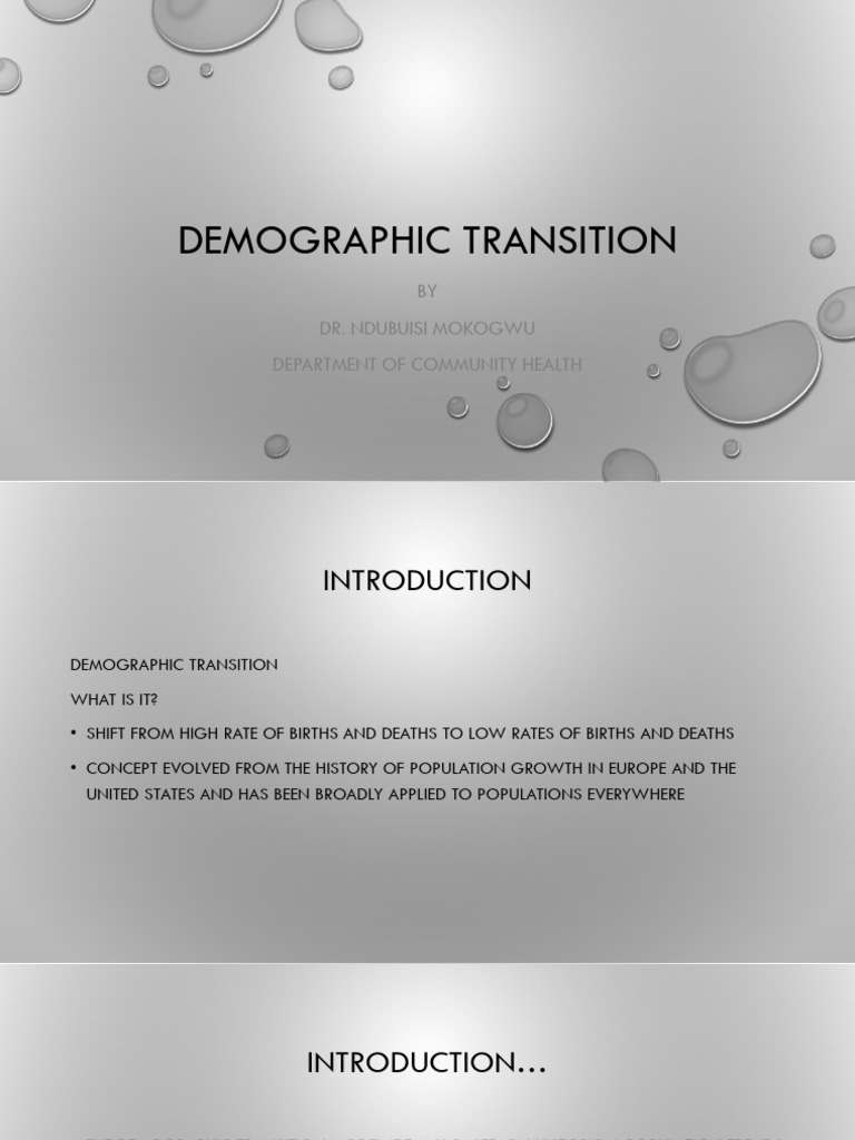 Understanding Demographic Transition Model | PDF | Population Growth ...