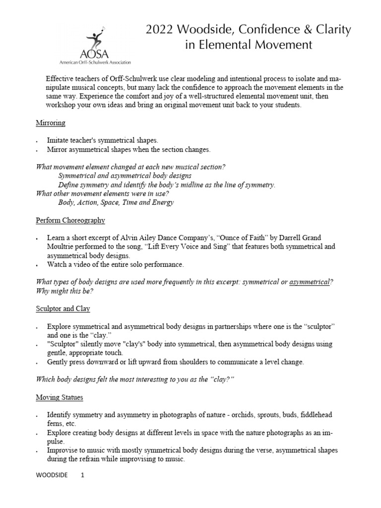 Elemental Movement in Orff-Schulwerk | PDF