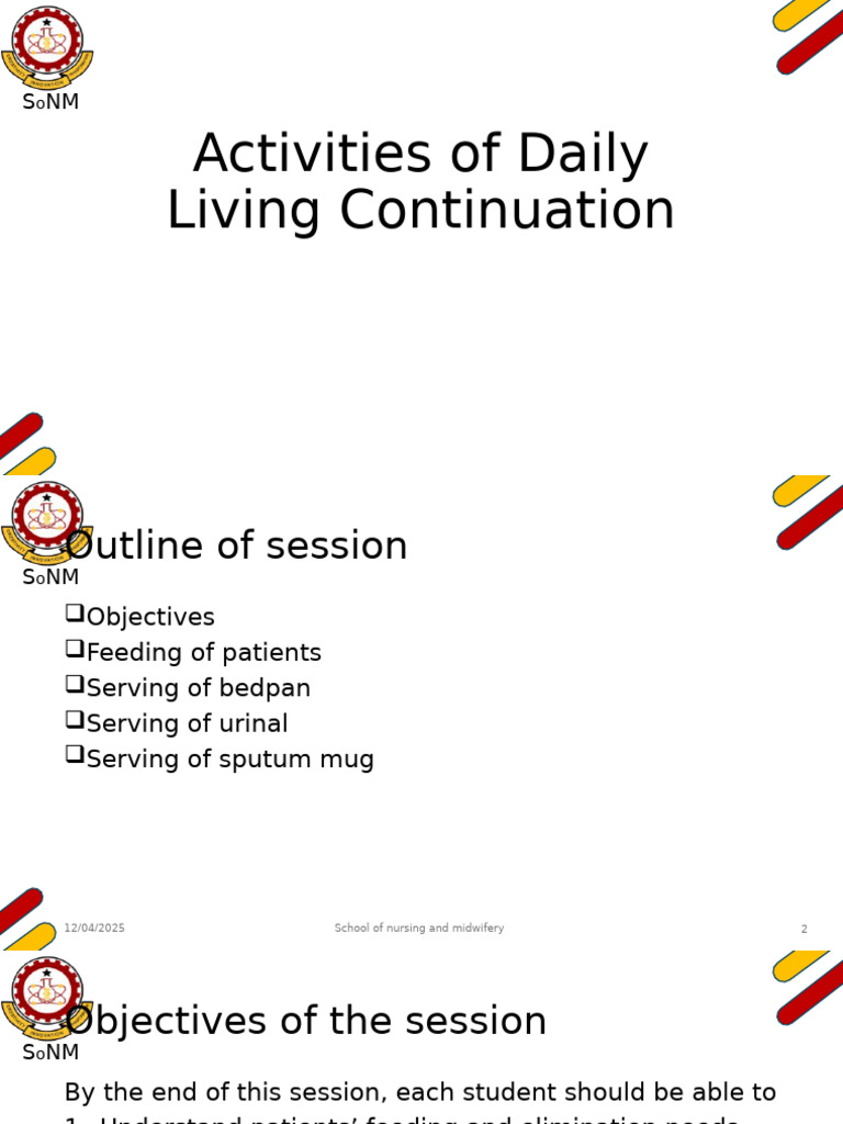 Daily Living Activities in Nursing Care | PDF