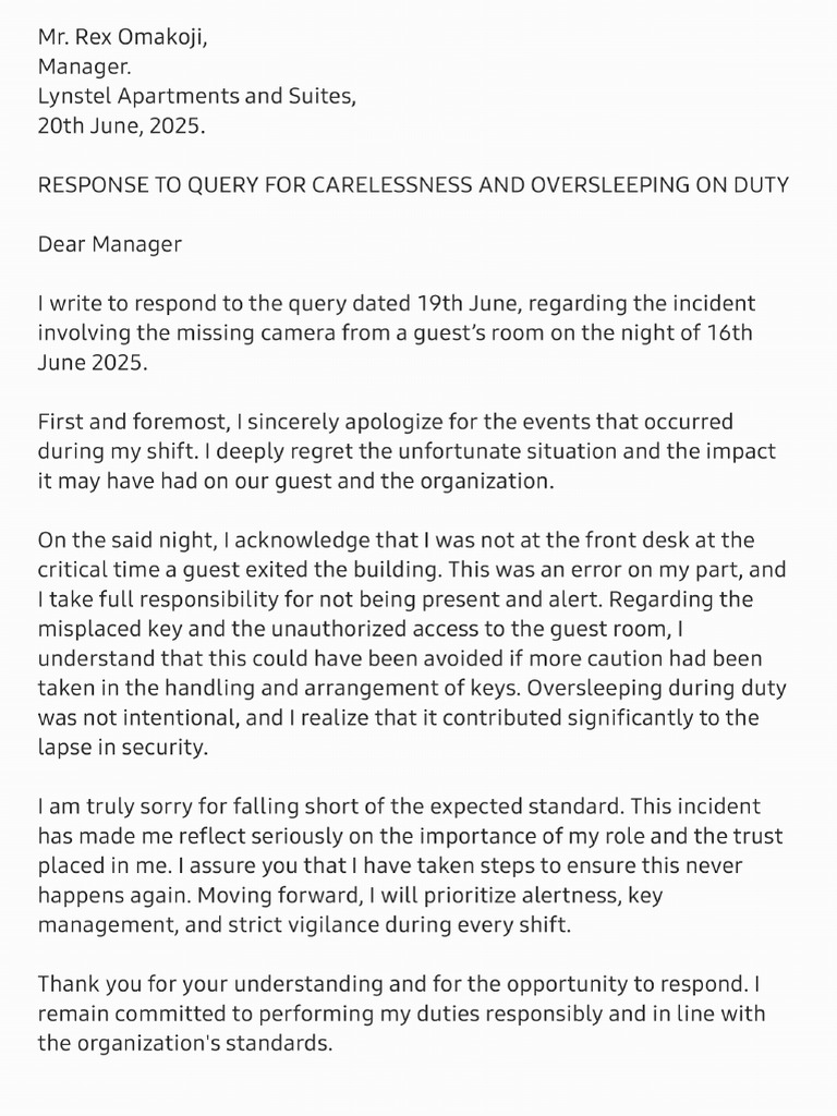 Response To Query R | PDF