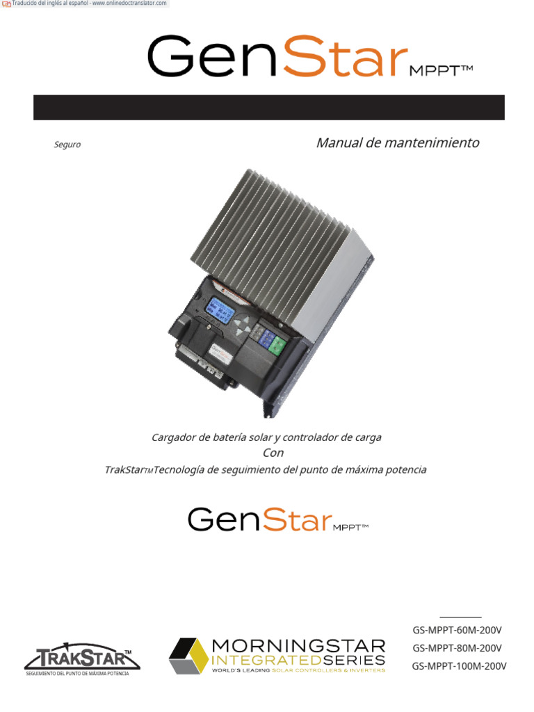 Manual de Instalación GenStar MPPT | PDF | Protocolos de internet ...