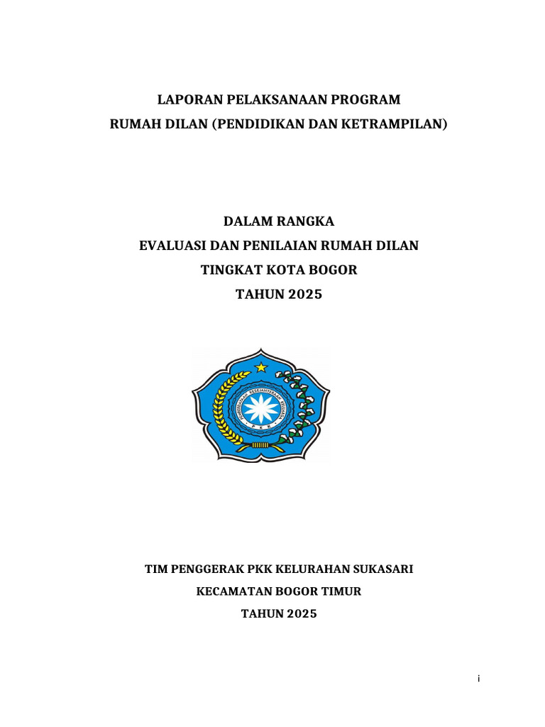 Laporan Program Rumah Dilan 2025 | PDF