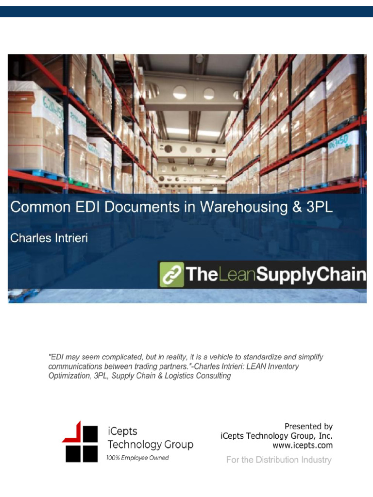 Common EDI Document in Warehousing and 3PL | PDF | Electronic Data Interchange | Information ...