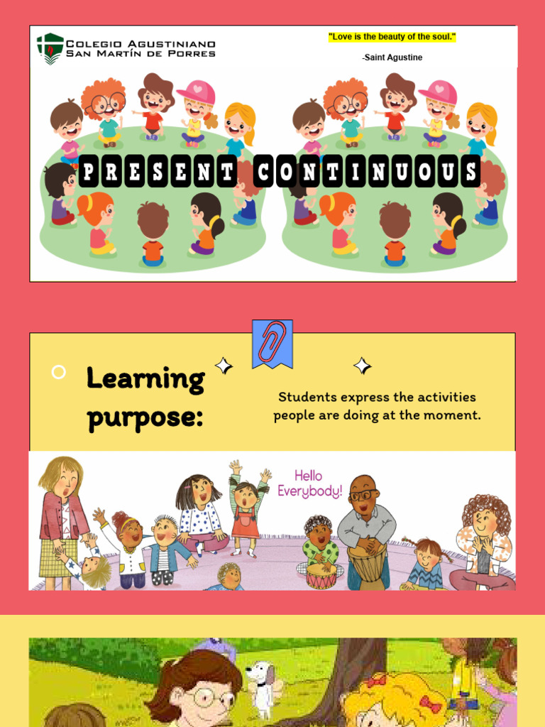 Expressing Current Activities in English | PDF