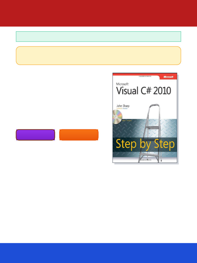 Microsoft Visual C 2010 Step by Step 1st Edition John Sharp ebook raw ...