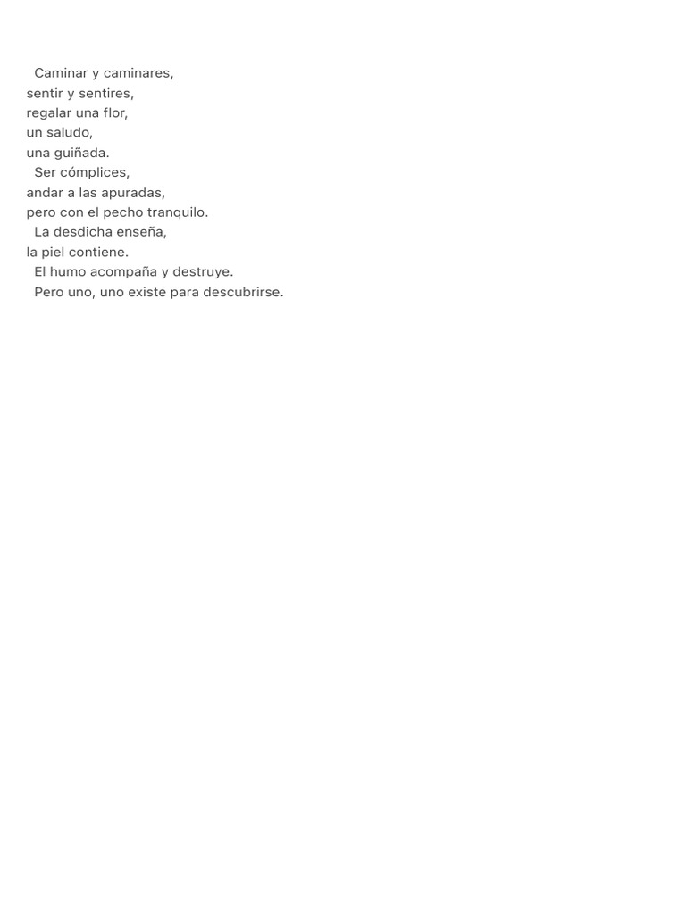 Caminar y Caminares, | PDF