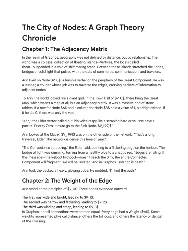 Make Story About Computer Science Graph Theory 12... | PDF | Vertex ...