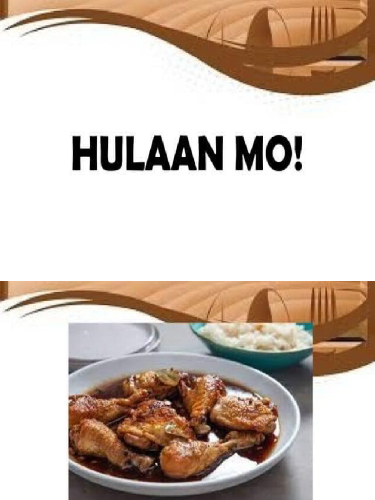 Menu NG Pagkain | PDF