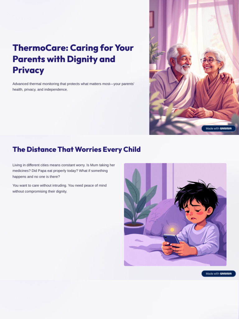ThermoCare: Smart Thermal Monitoring for Seniors | PDF | Mobile App ...