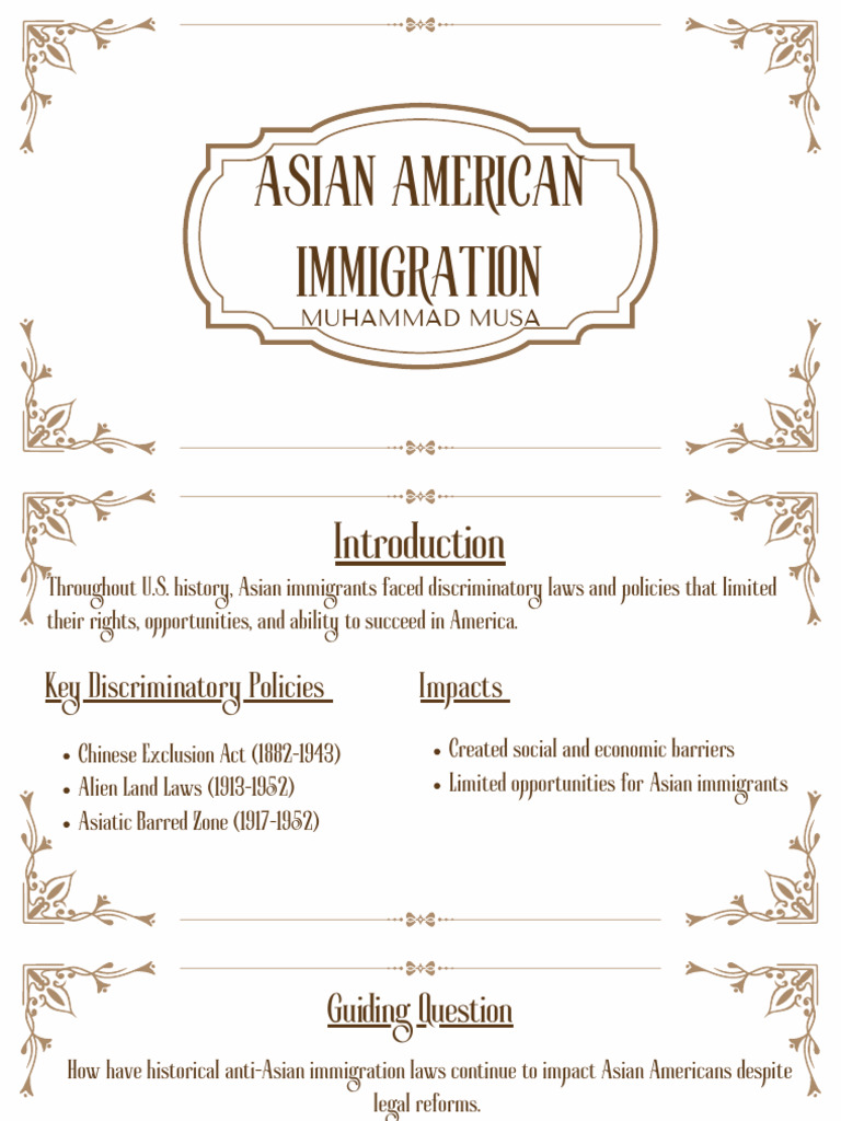 Impact of Historical Anti-Asian Laws | PDF | Immigration | Discrimination