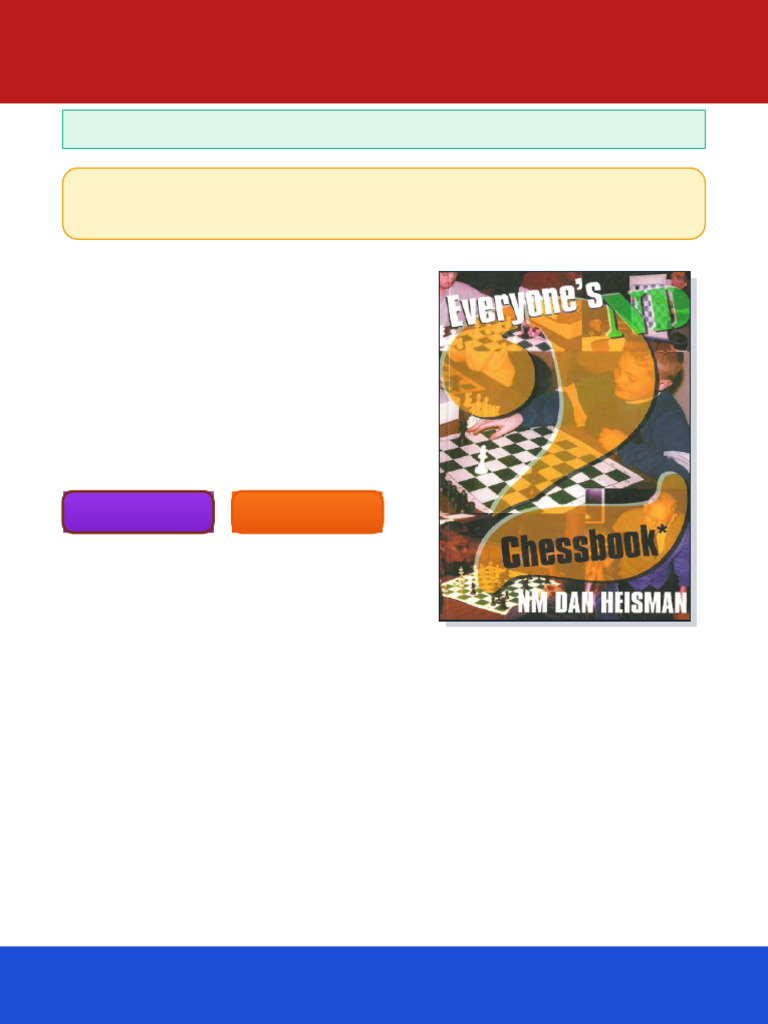 Everyone s 2nd chess book Heisman Dan ebook secure download | PDF ...