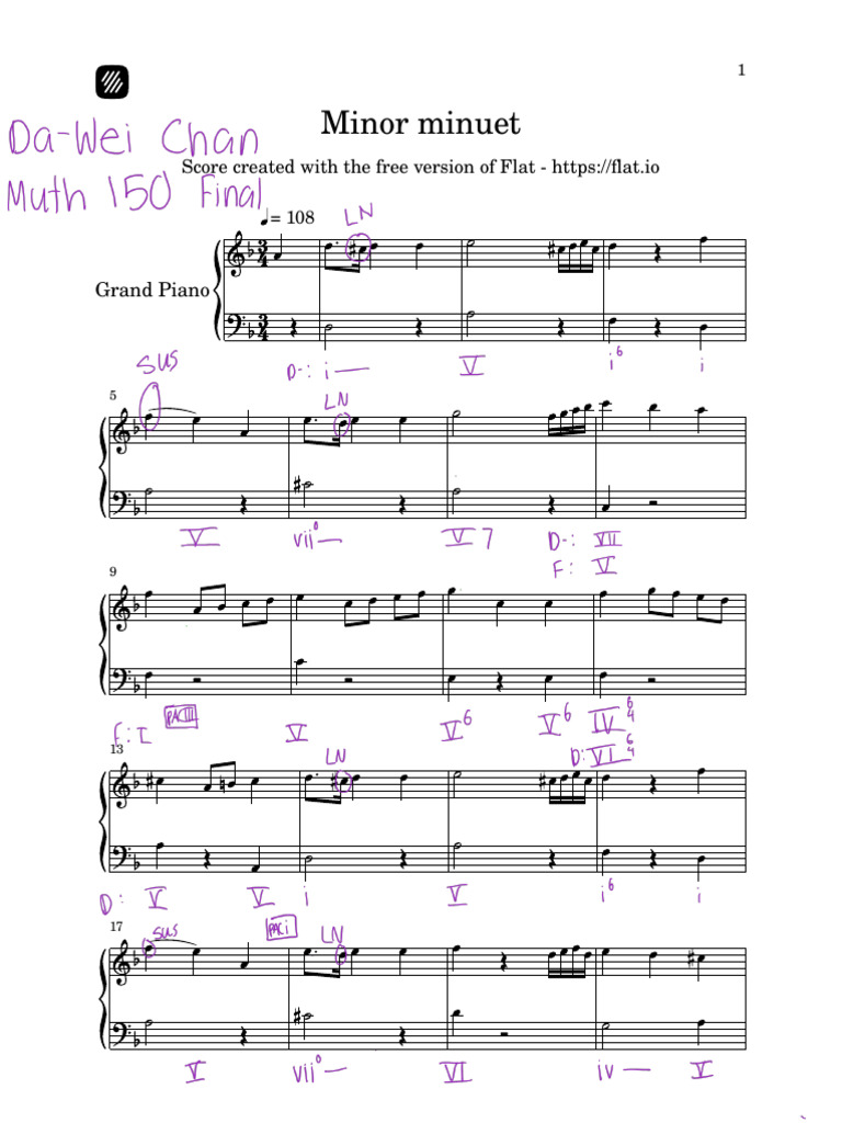 Minor Minuet 2 | PDF