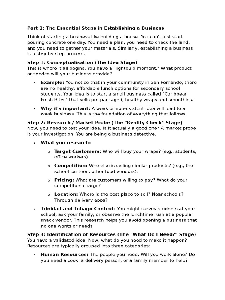 Steps To Start A Business Pob-1 | PDF | Loans | Banks