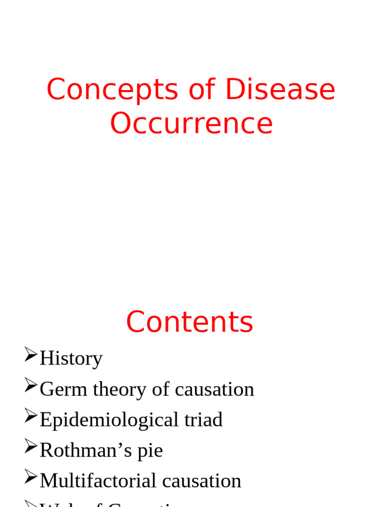 Lecture 3 Concepts of Disease Occurrence (3) | PDF | Myocardial ...