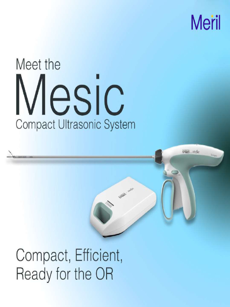 Mesic Compact Ultrasonic System PDF | PDF