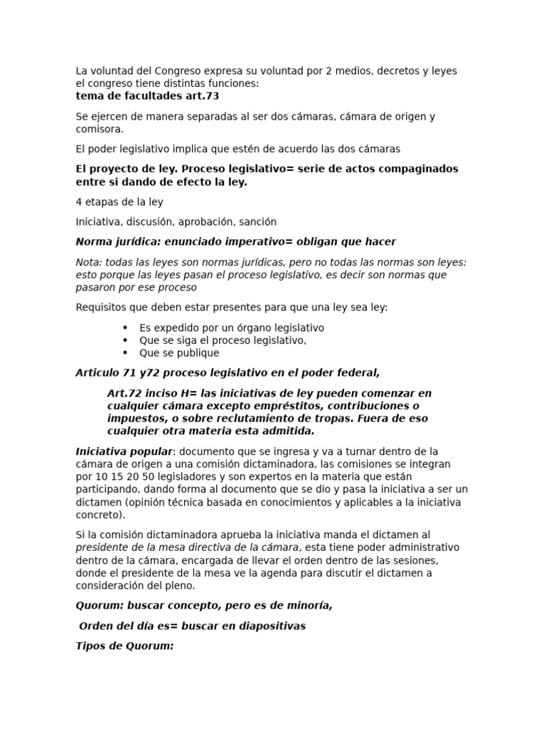 10-07-25 consti3 | PDF | Votación | Legislatura