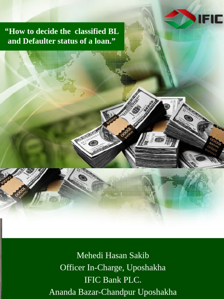 Loan Classification and Default Criteria | PDF | Loans | Interest
