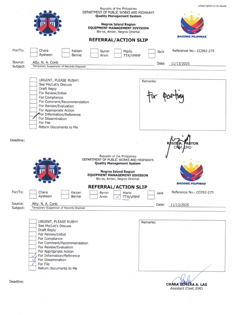 CO - Temporary Suspension of Records Disposal | PDF