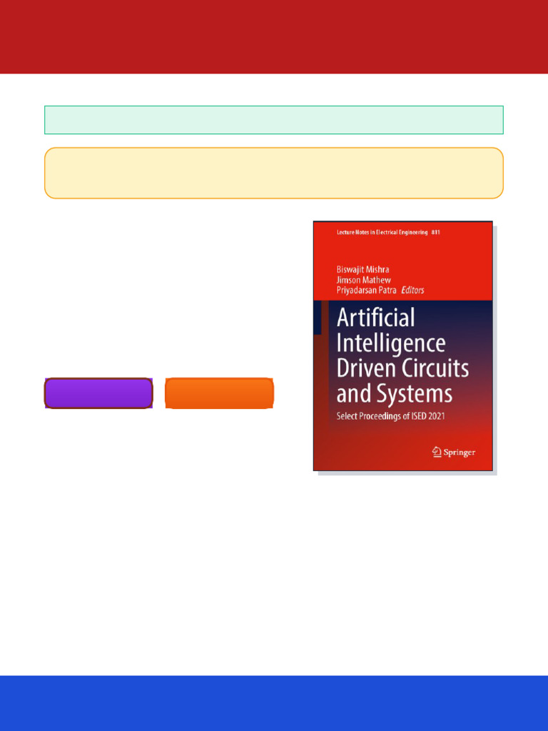 Artificial Intelligence Driven Circuits and Systems: Select Proceedings ...