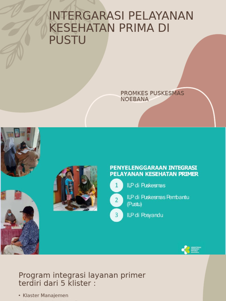 Intergarasi Pelayanan Kesehatan Prima Di Pustu | PDF