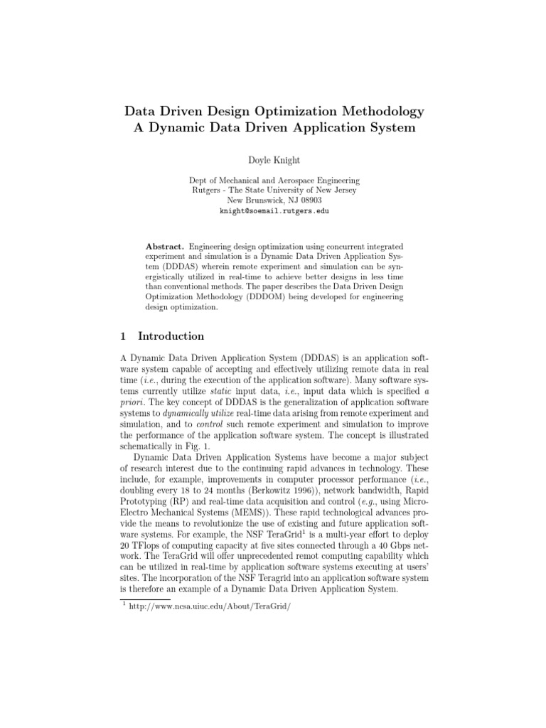 Data Driven Design Optimization Method | PDF | Mathematical ...