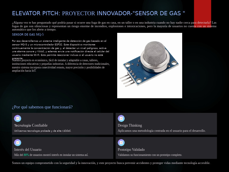 Elevator Pich - Sensor de Gas | PDF