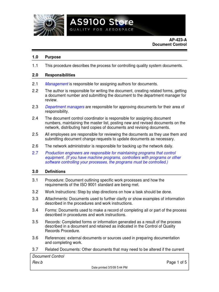 As AP 423b (Numbering Explanation) | PDF | Iso 9000 | Document