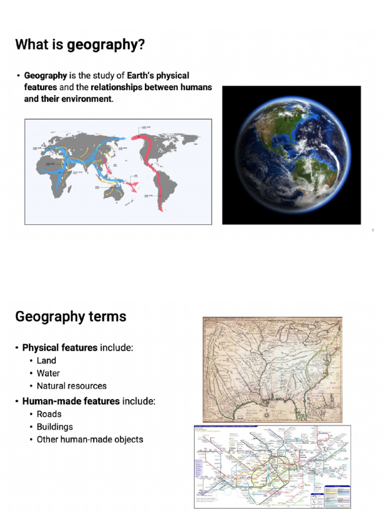BHP 124a Slideshow Geography 101 Introduction To Geography | PDF