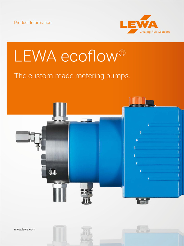 D1 160 LEWA Ecoflow Metering Pumps en | PDF | Pump | Valve