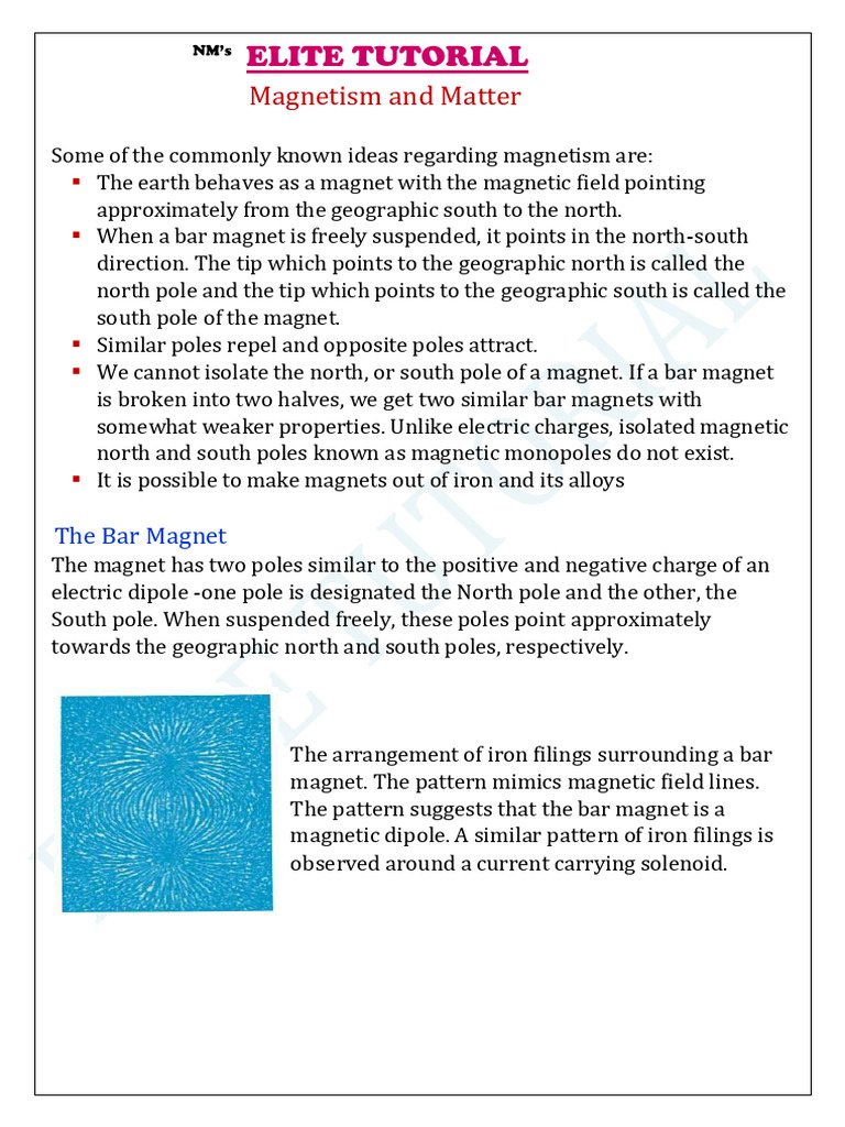 Understanding Magnetism and Its Principles | PDF | Ferromagnetism ...