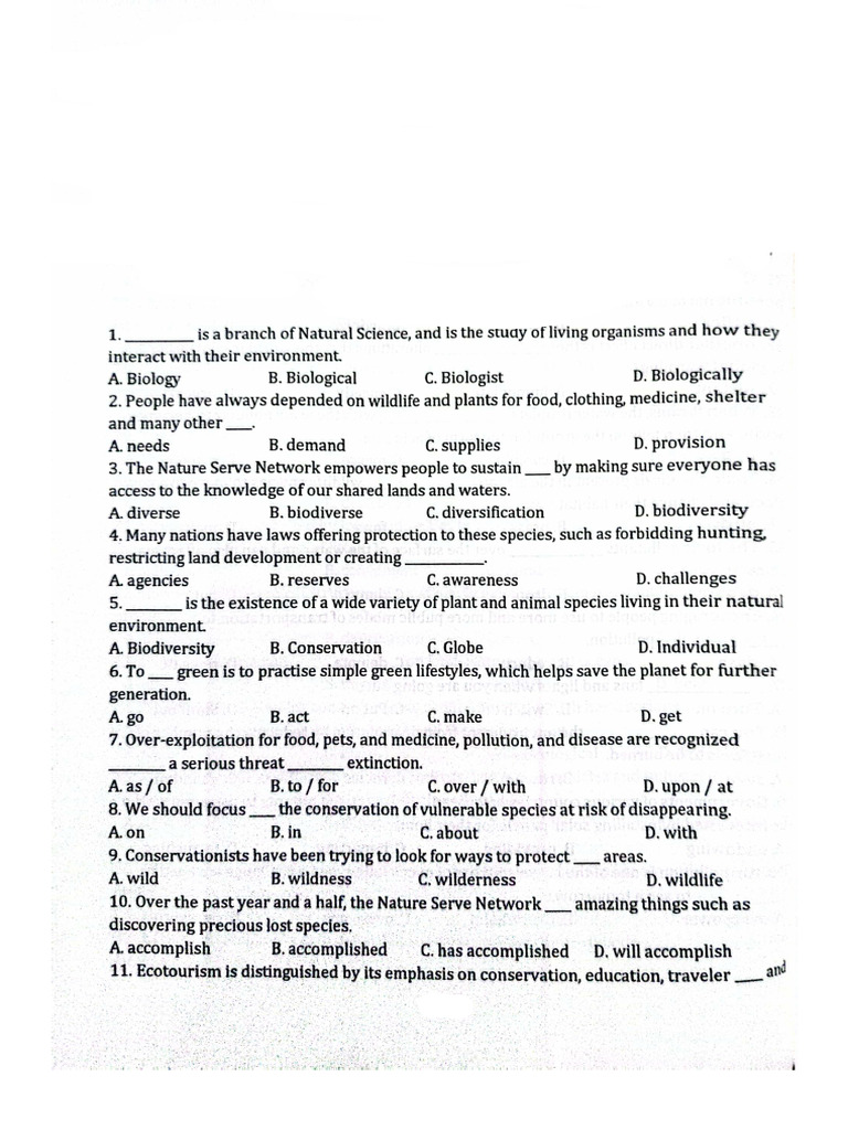 Vocab Exercise 1 | PDF