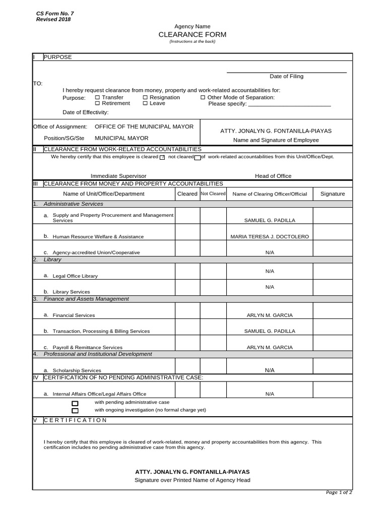 Employee Clearance Form Template | PDF | Business