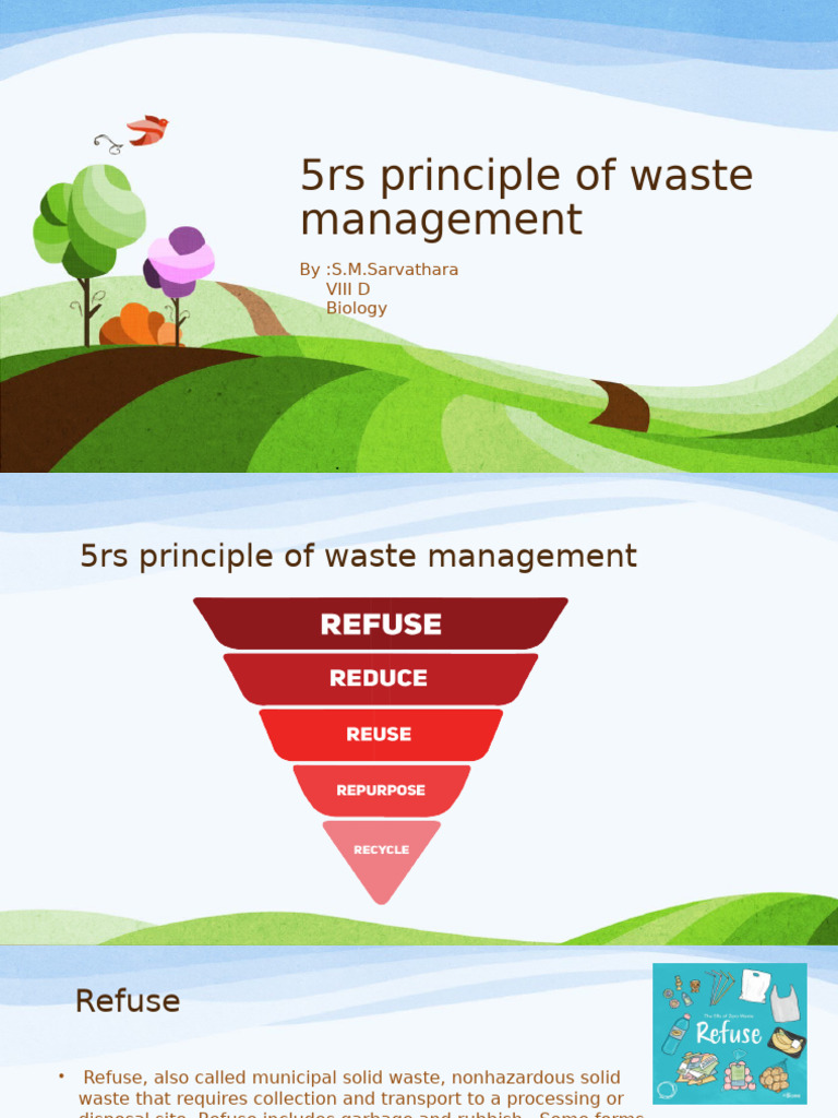 5Rs of Waste Management Explained | PDF | Recycling | Waste