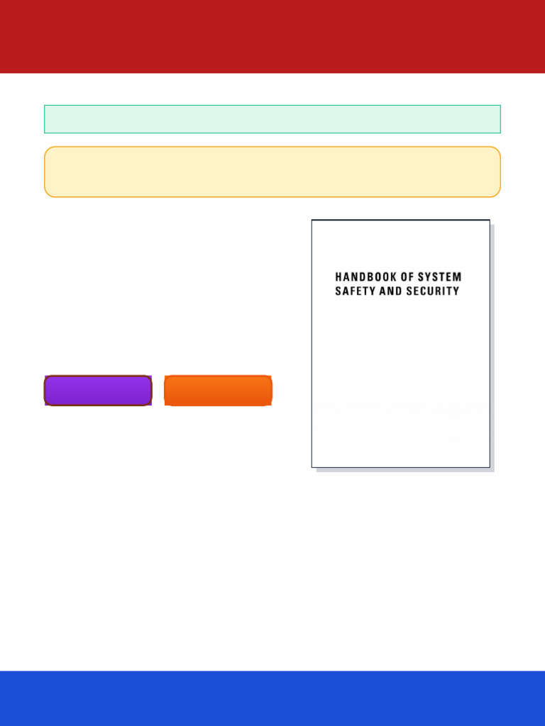 Handbook of System Safety and Security Cyber Risk and Risk Management ...