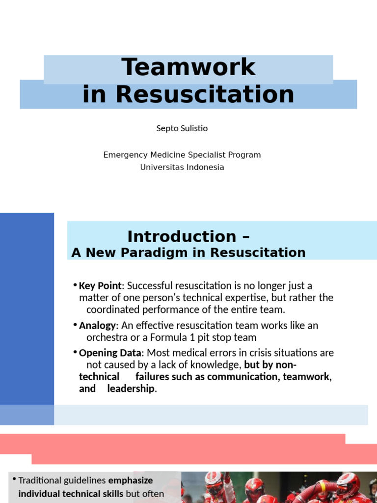 Teamwork and Communication During Resuscitation Septo | PDF ...